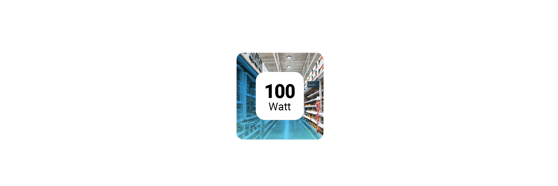 100W