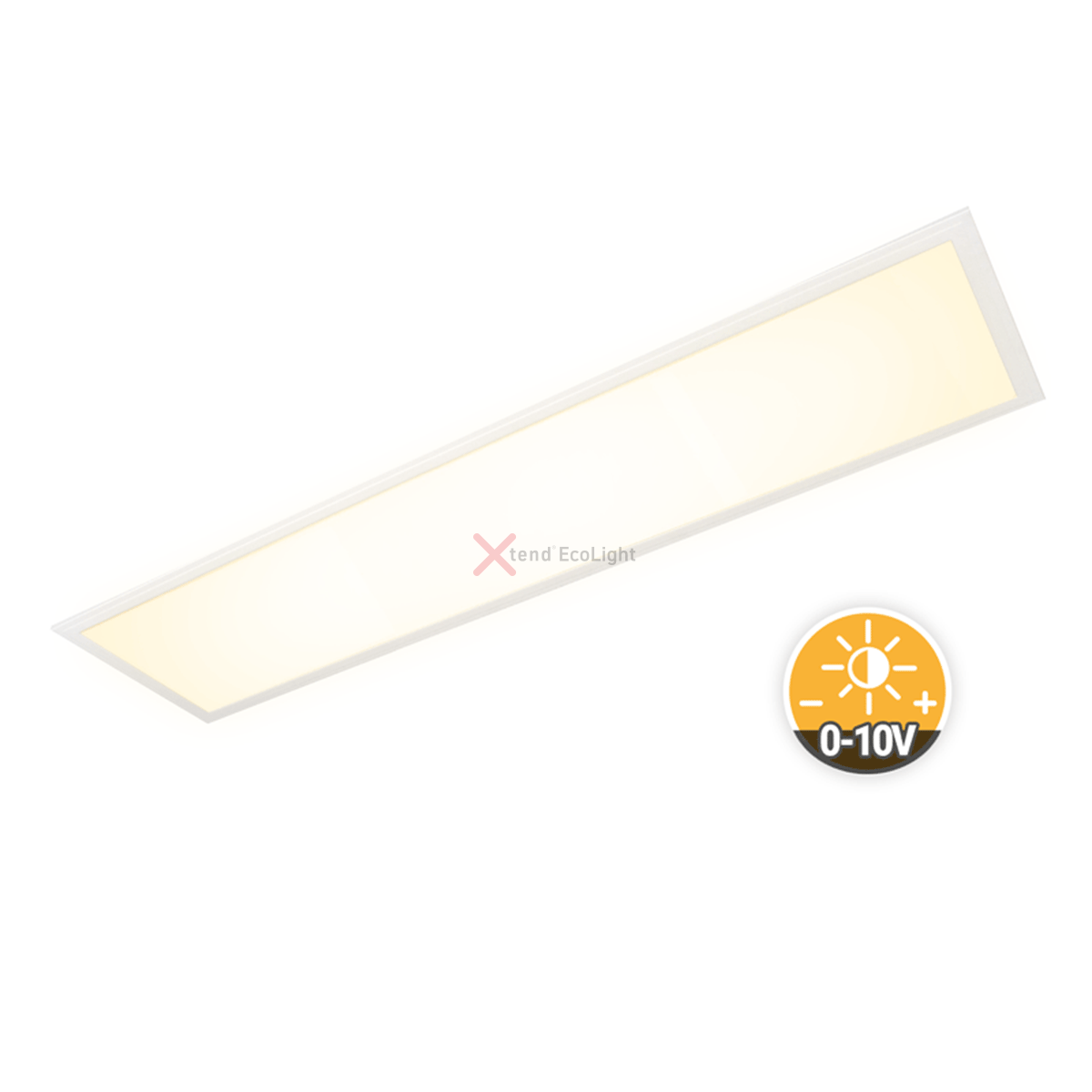 LED Panel 120x30cm Neutralweiß 4000K 40W dimmbar Triac Slim Aluminium ...